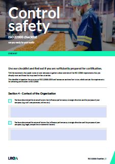 ISO 22000 Checklist I LRQA US