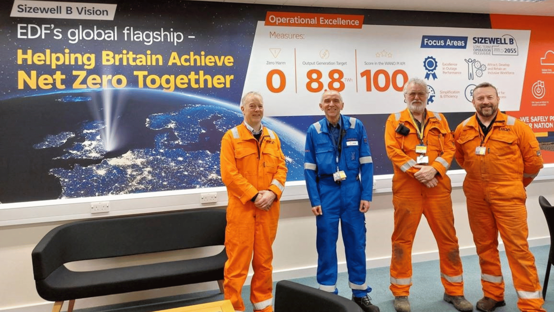 LRQA Chairman visits EDF Energy at Sizewell B power station